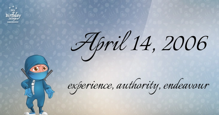 April 14, 2006 | Date Mania Wiki | Fandom