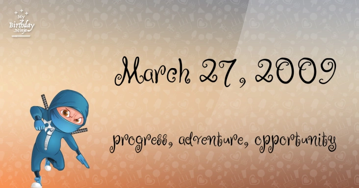 March 27, 2009 | Date Mania Wiki | Fandom