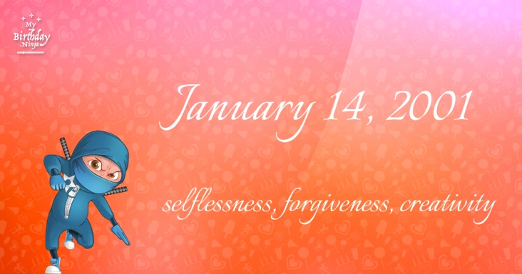 January 14, 2001 | Date Mania Wiki | Fandom