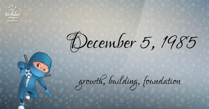 December 5, 1985 | Date Mania Wiki | Fandom
