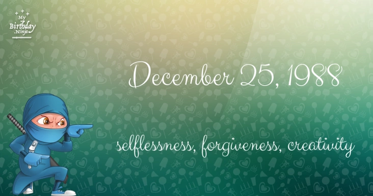 December 25, 1988 | Date Mania Wiki | Fandom