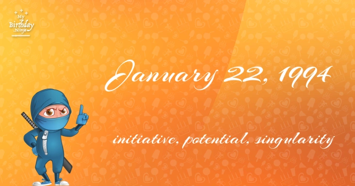 January 22, 1994 | Date Mania Wiki | Fandom