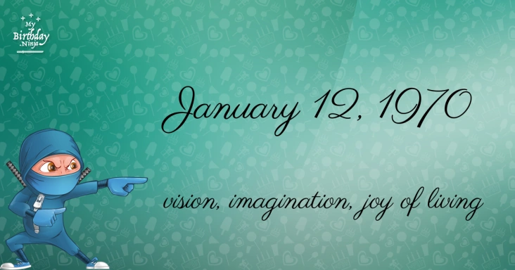 January 12, 1970 | Date Mania Wiki | Fandom