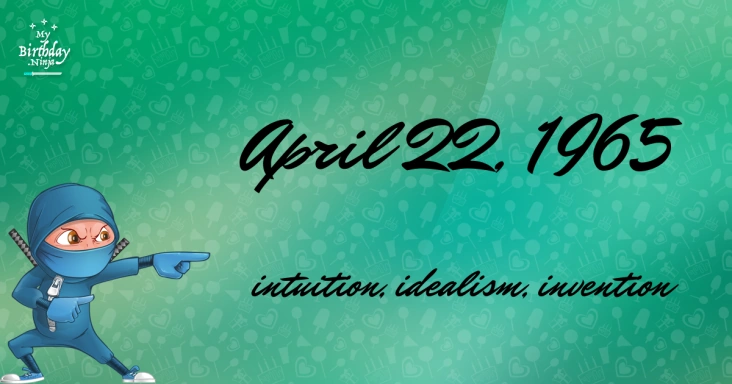 April 22, 1965 | Date Mania Wiki | Fandom