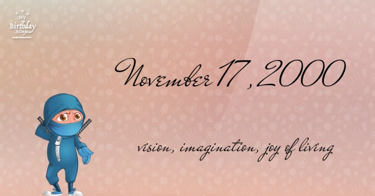 November 17, 2000 | Date Mania Wiki | Fandom