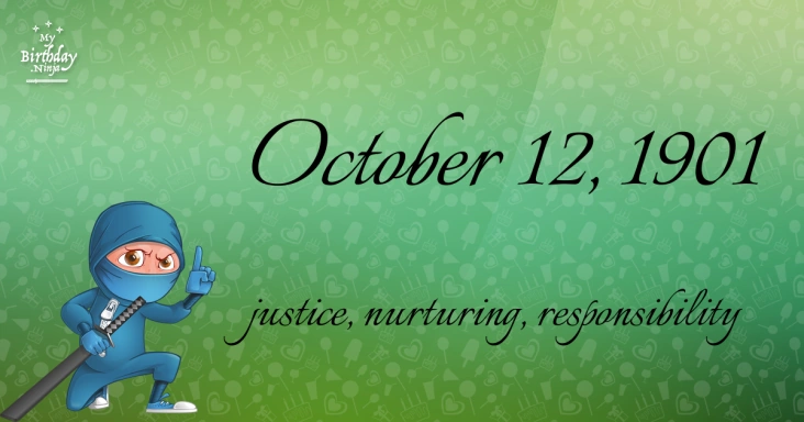 October 12, 1901 | Date Mania Wiki | Fandom