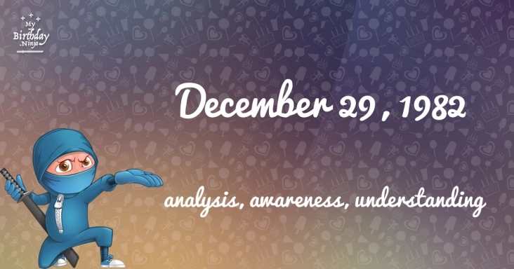 December 29, 1982 | Date Mania Wiki | Fandom