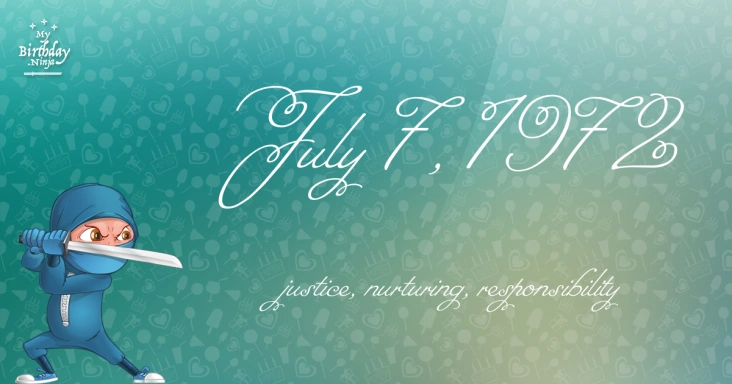 July 7, 1972 | Date Mania Wiki | Fandom