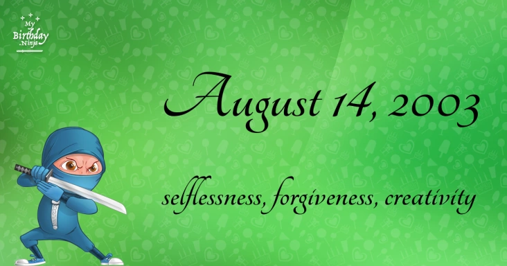 August 14, 2003 | Date Mania Wiki | Fandom