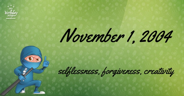 November 1, 2004 | Date Mania Wiki | Fandom