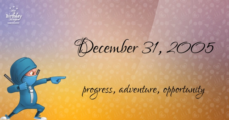 December 31, 2005 | Date Mania Wiki | Fandom