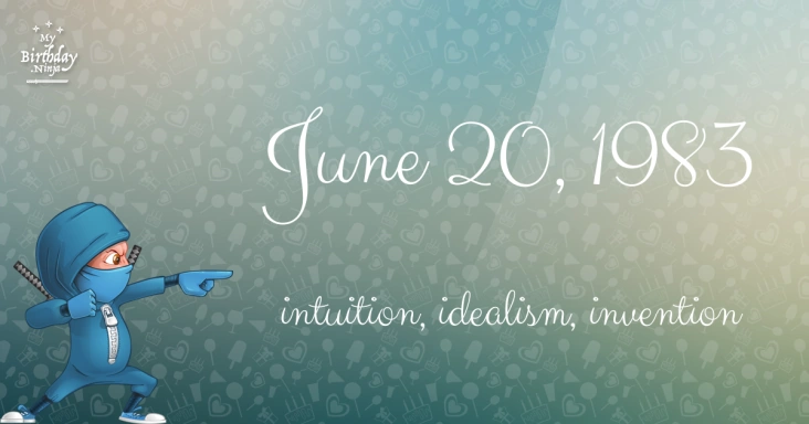 June 20, 1983 | Date Mania Wiki | Fandom