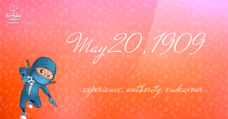 May 20, 1909 | Date Mania Wiki | Fandom