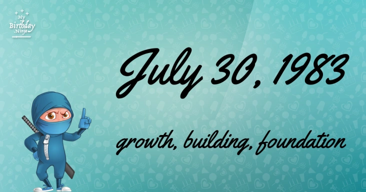 July 30, 1983 | Date Mania Wiki | Fandom