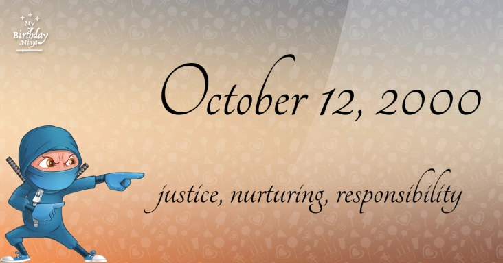 October 12, 2000 | Date Mania Wiki | Fandom