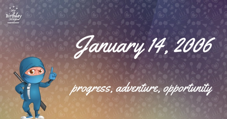 January 14, 2006 | Date Mania Wiki | Fandom