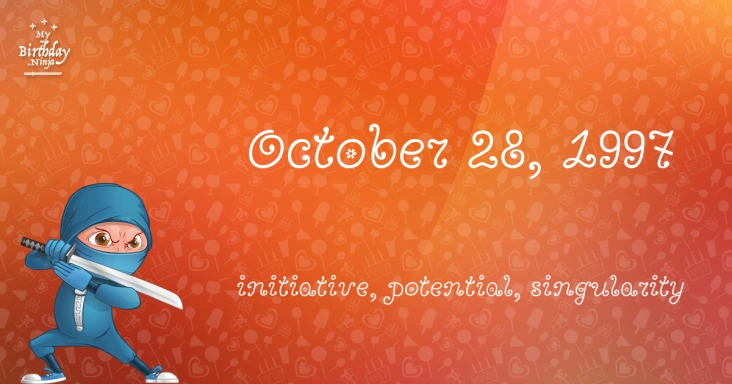 October 28, 1997 | Date Mania Wiki | Fandom