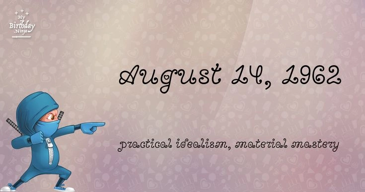 August 14, 1962 | Date Posters Wiki | Fandom