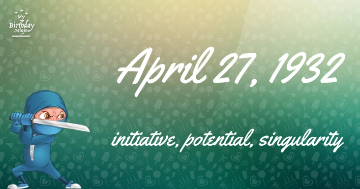 April 27, 1932 | Date Posters Wiki | Fandom