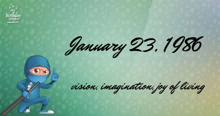January 23, 1986 | Datepedia Wiki | Fandom