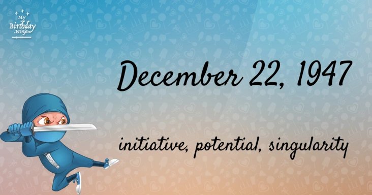 December 22, 1947 | Datepedia Wiki | Fandom