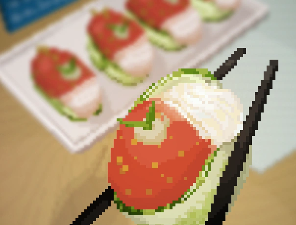 Sea Toad and Cucumber Gunkan Sushi | Dave the Diver Wiki | Fandom