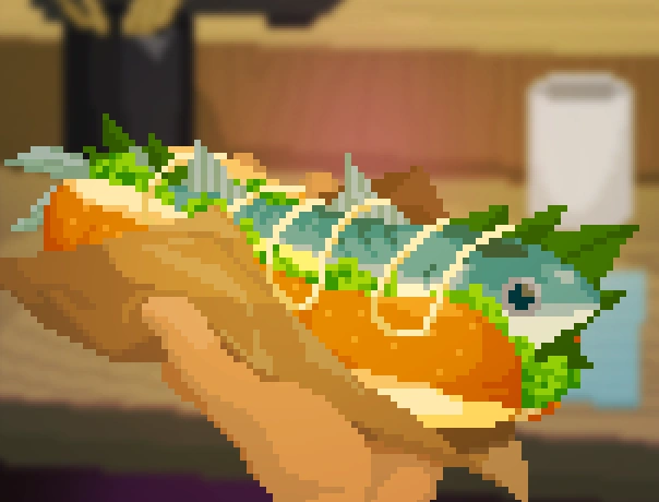 Mackerel Scad Hotdog | Dave the Diver Wiki | Fandom