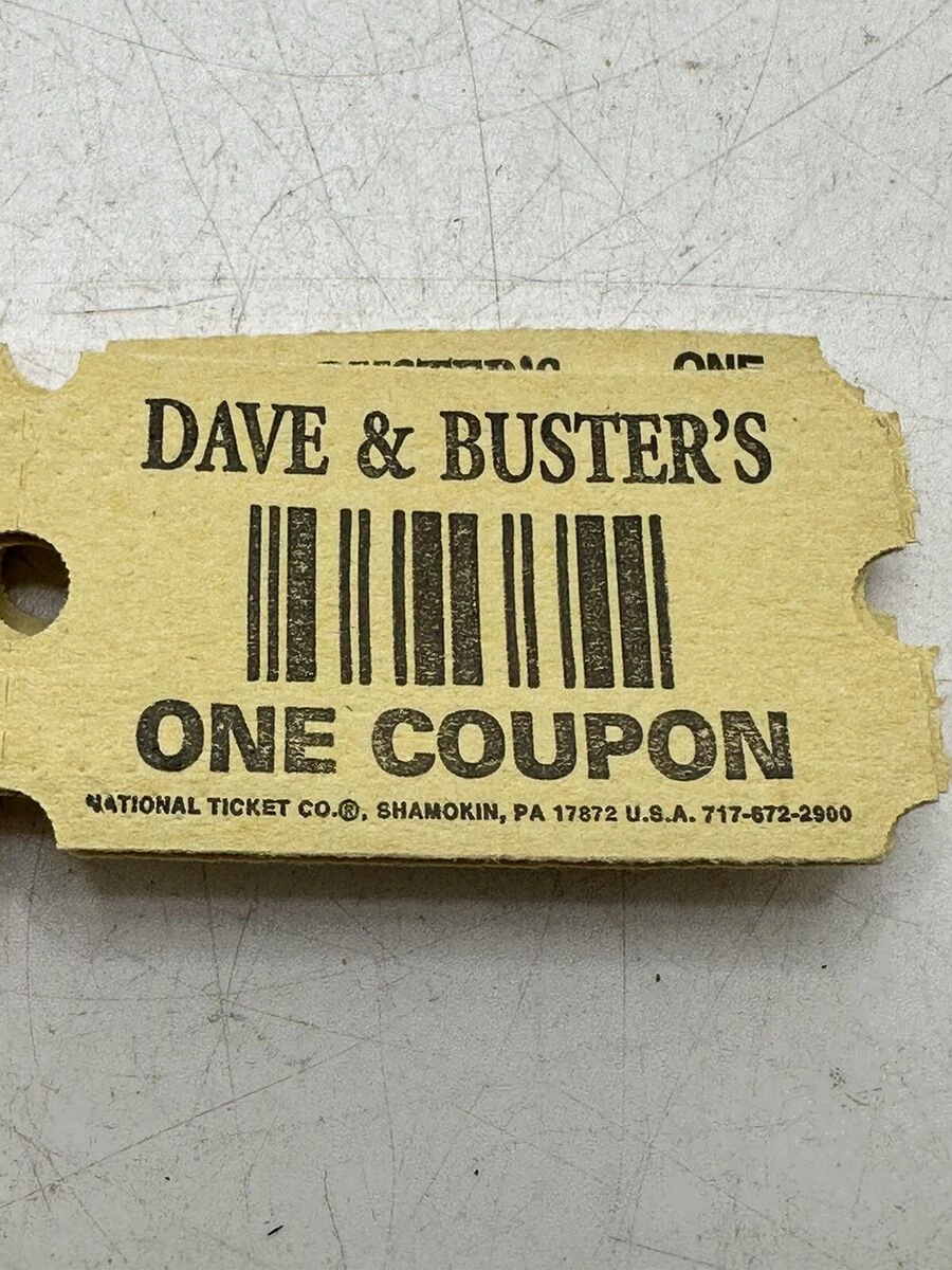Tickets (old) | Dave And Busters Wiki | Fandom