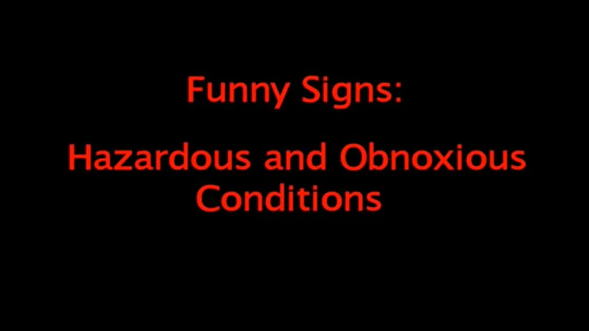 Hazardous and Obnoxious Conditions | Davemadson enterprises inc. Wiki ...