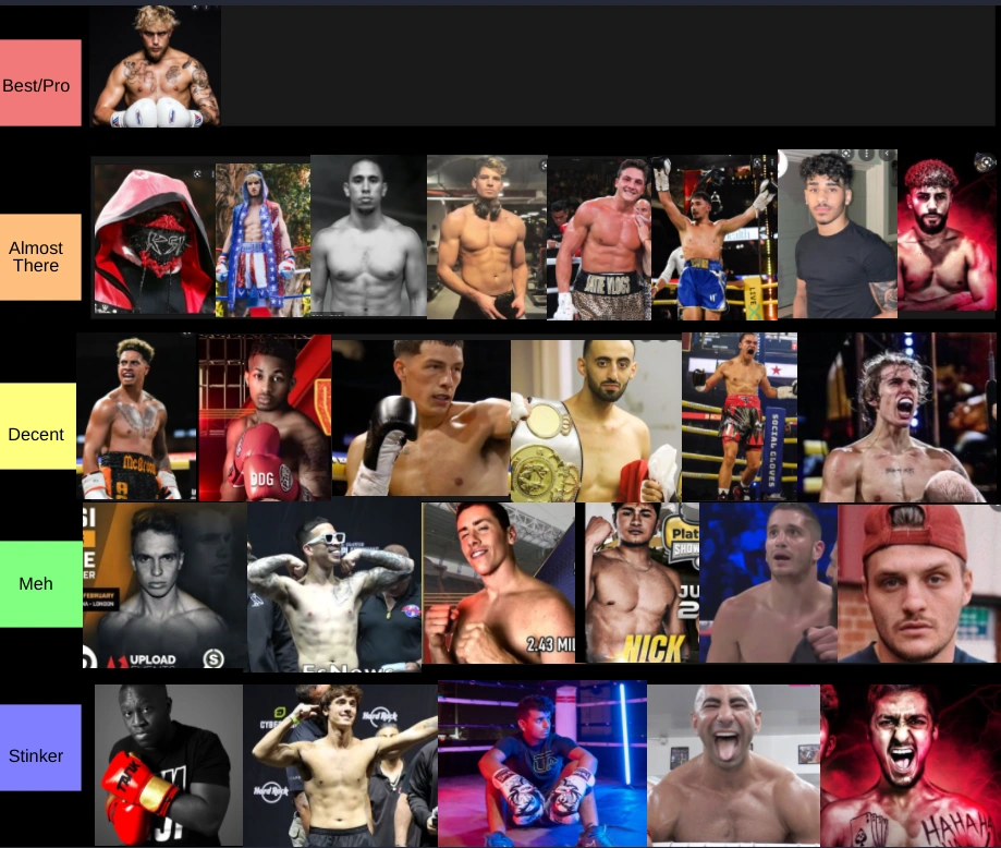 YouTube Boxing Tier List | David's Superhero TV Universe (Fan-Made ...