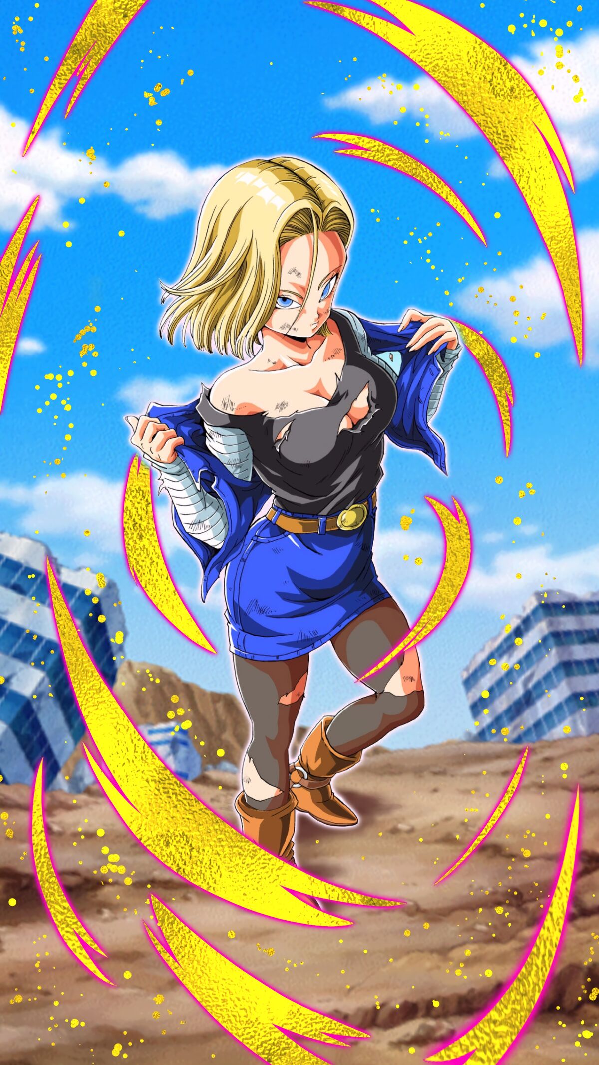 Destructive Android Android 18 Dokfan Battle Wiki Fandom