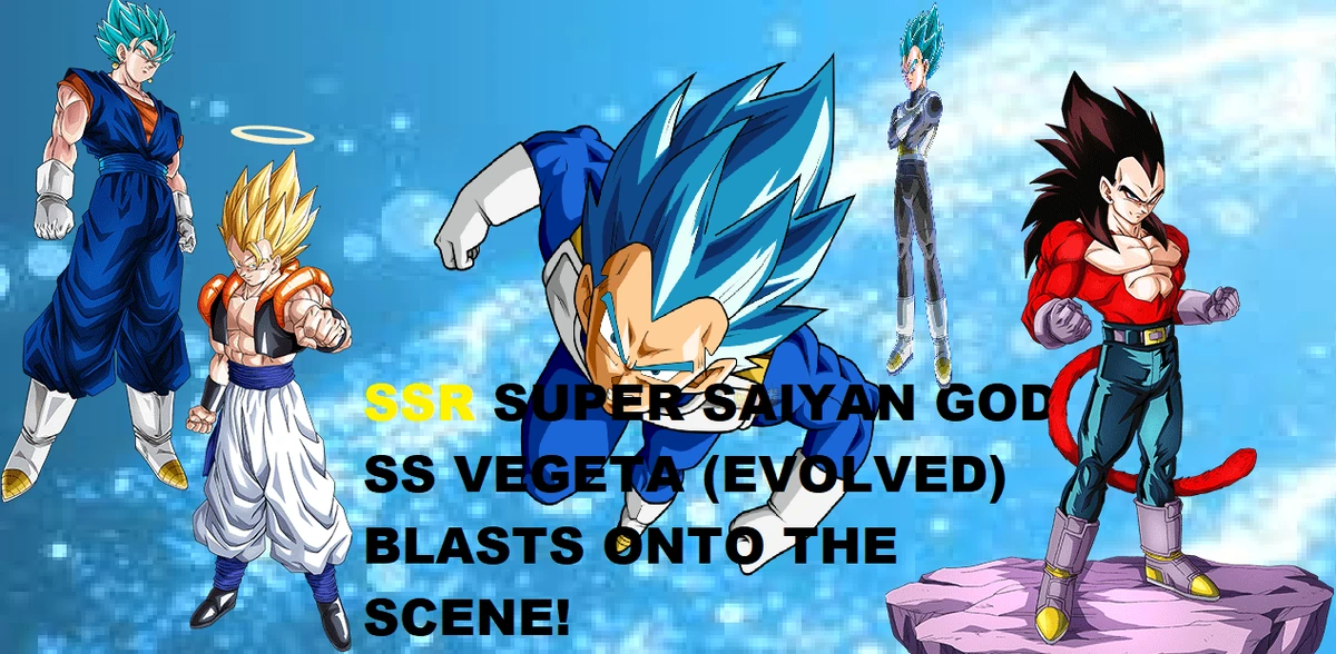 Rare Summon: Super Saiyan God SS Vegeta (Evolved) Dokkan Festival ...