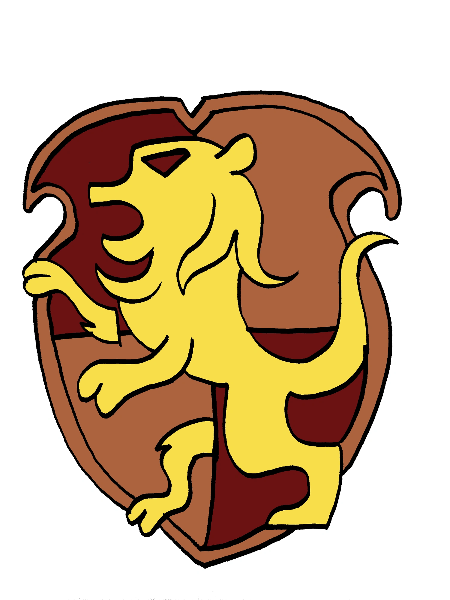 My drawing of the Gryffindor house symbol | Fandom