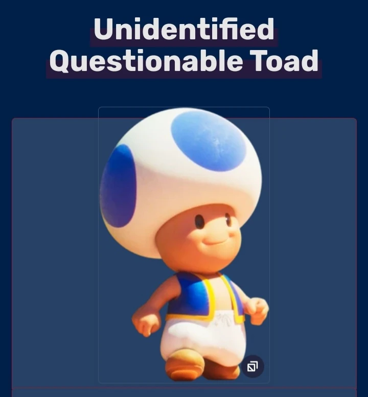 Shoutout to Unidentified Questionable Toad | Fandom