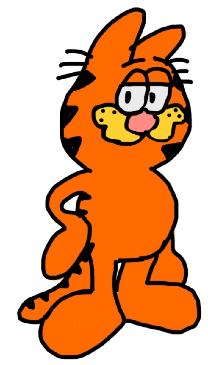 Here’s a drawing of Garfield I drew | Fandom