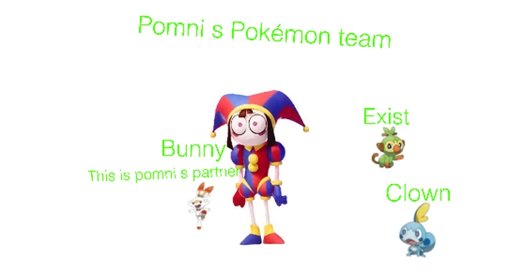 Digital circus characters and their Pokémon teams | Fandom