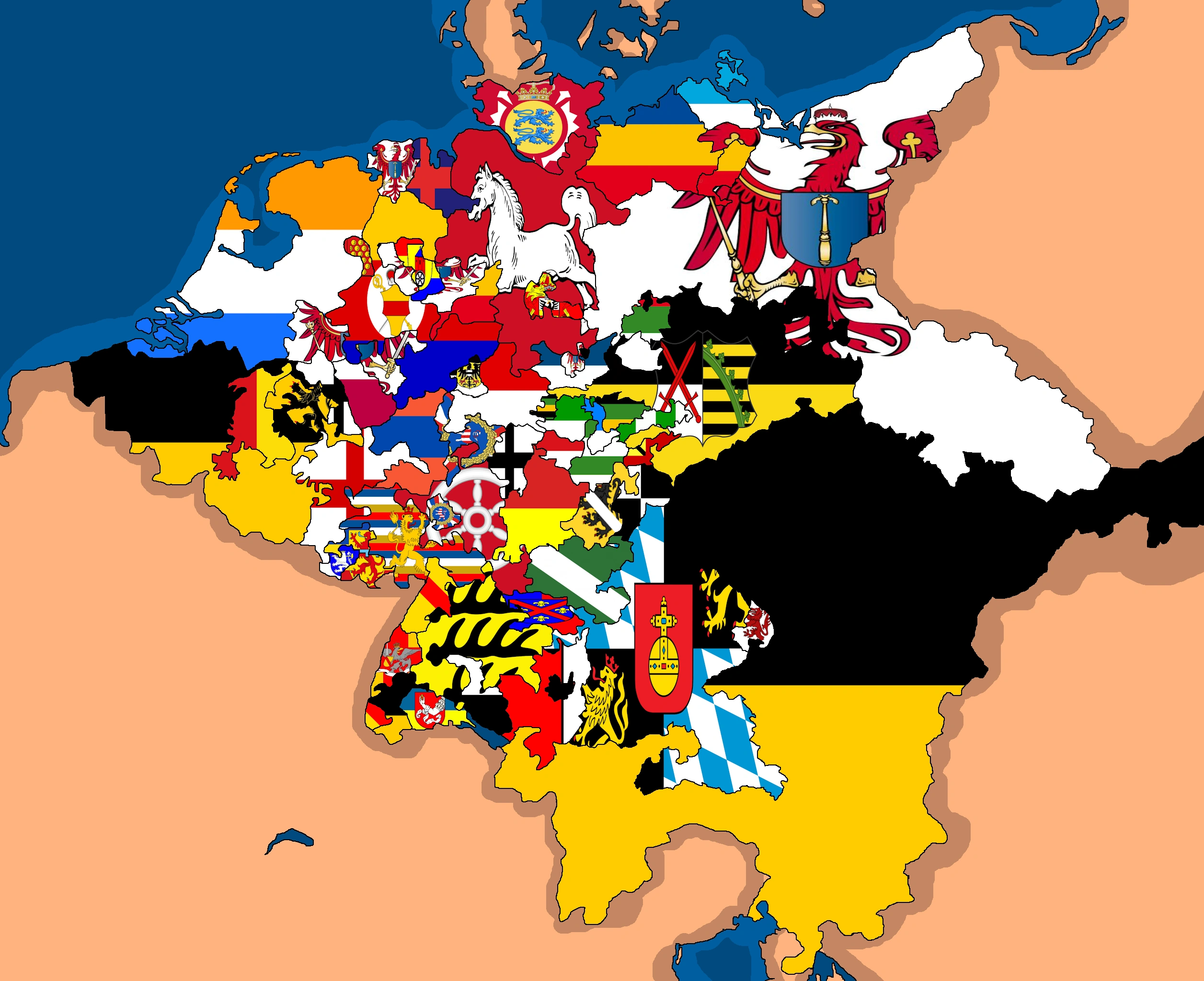 HRE flag map 1789 | Fandom