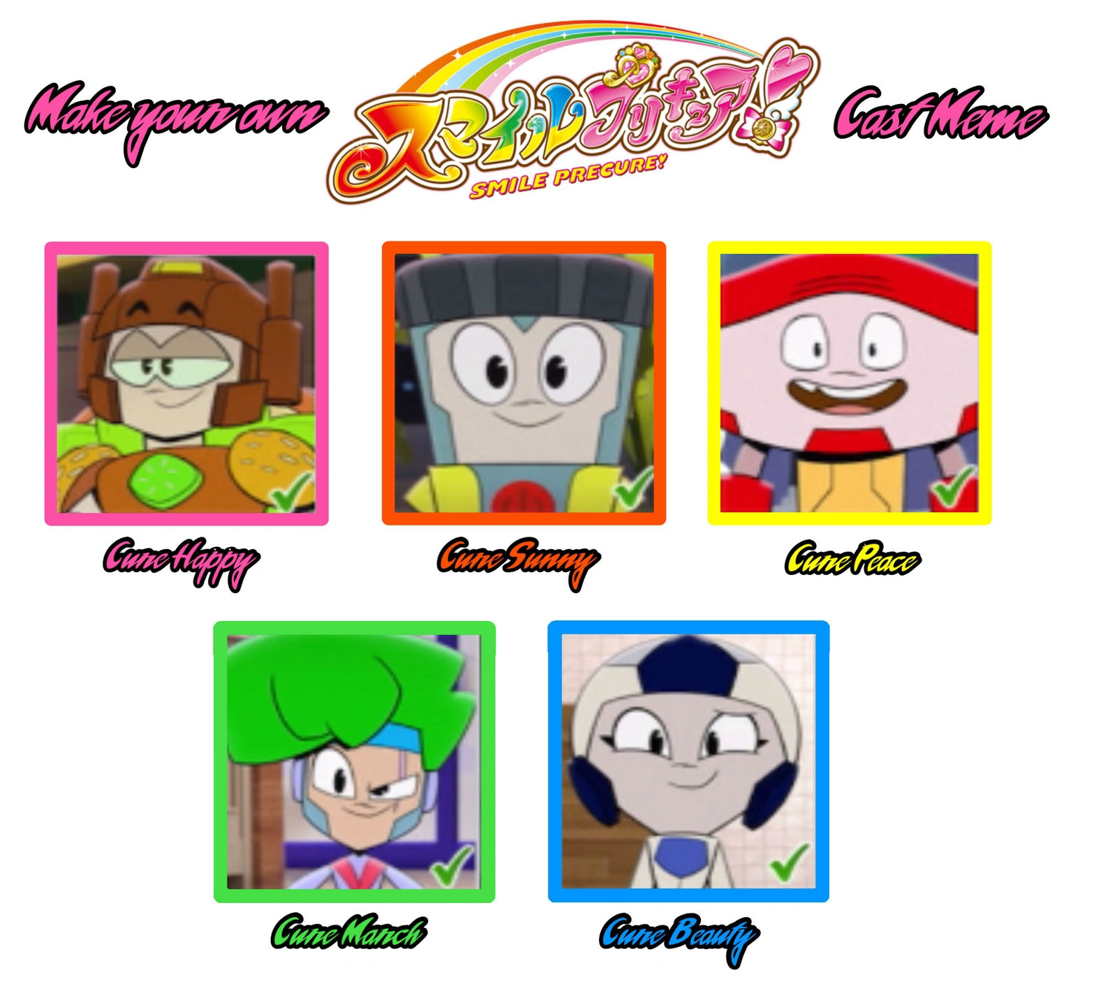Transformers botbots in smile precure cast meme | Fandom