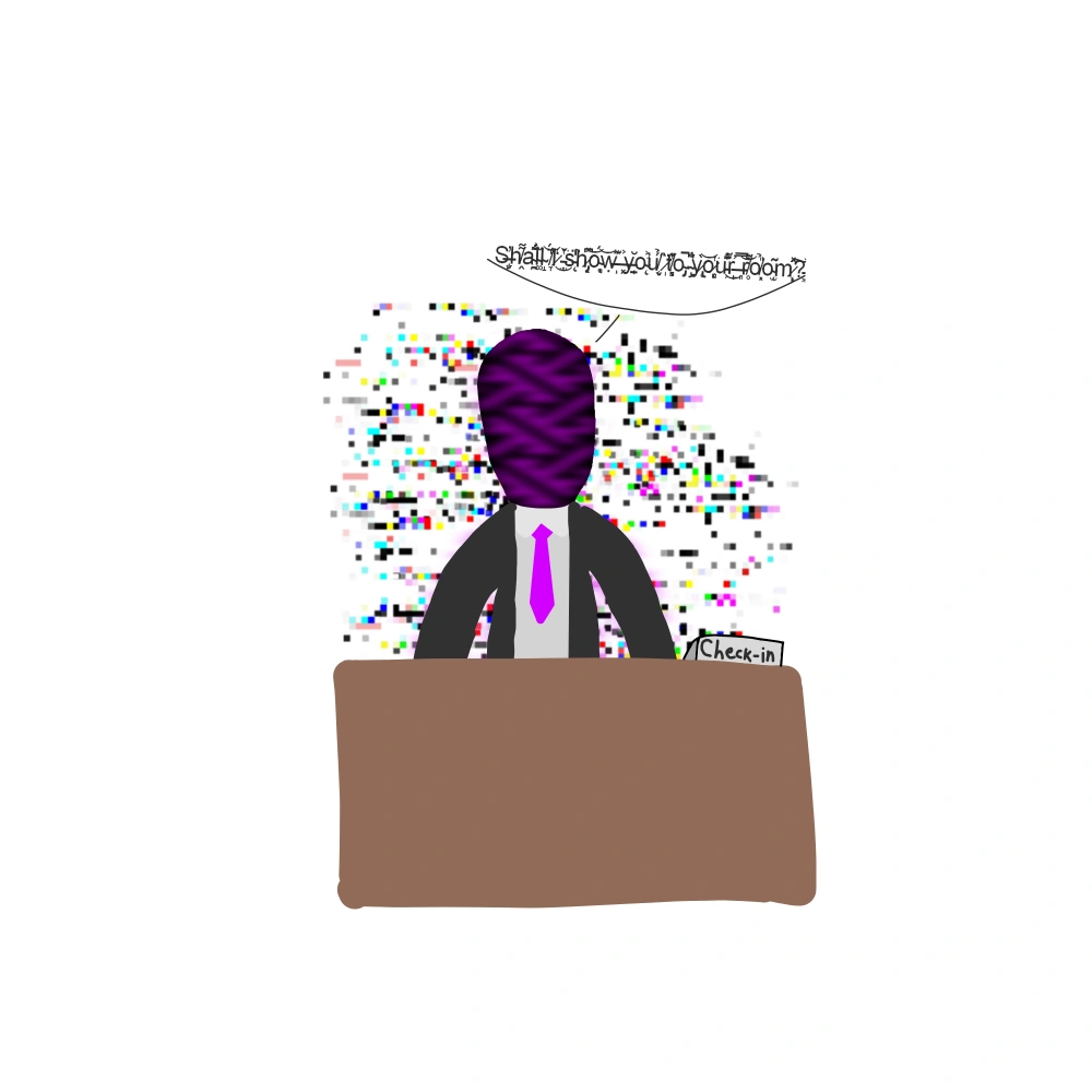 Receptionist Glitch QnA (because I learned how to draw shit (kinda ...
