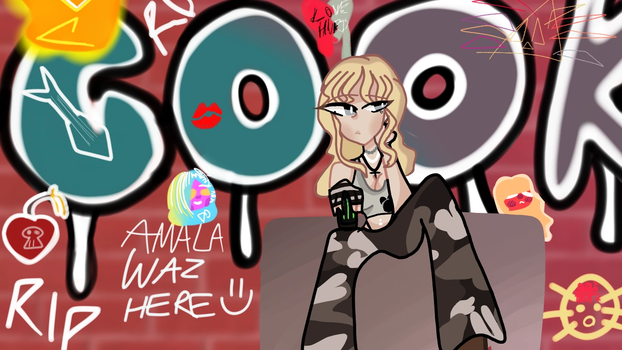 "Hey, kiddo, you. Yeah you. Mind throwing out this can for me..?" (ART ...