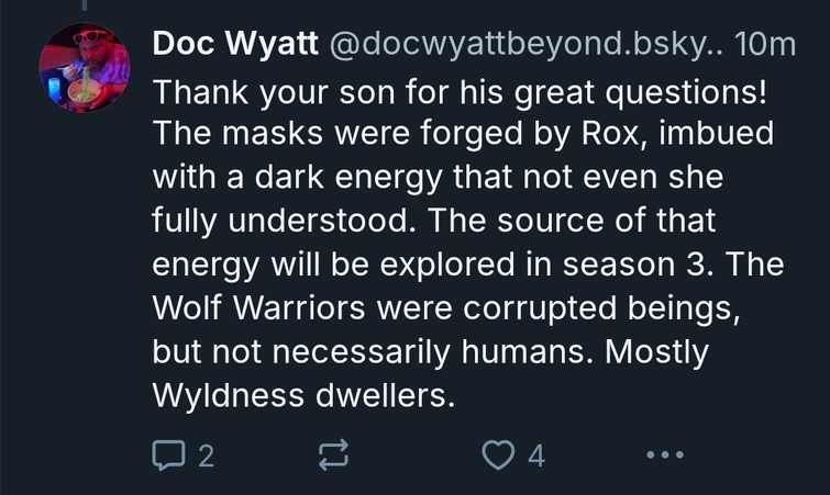 Since Doc is answering more questions again, this thread is for some of the more important ones ...