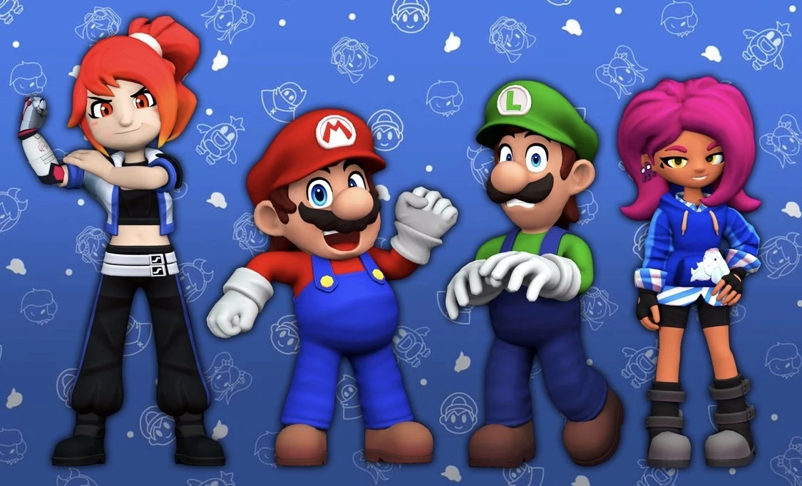 Found some fan made redesigns of Belle, Mario, Luigi, & Desti | Fandom