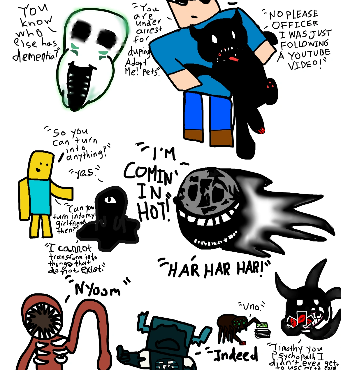 Rando entity drawings in my style | Fandom