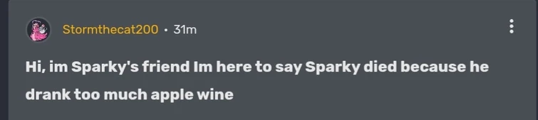 Death Report:Sparky | Fandom