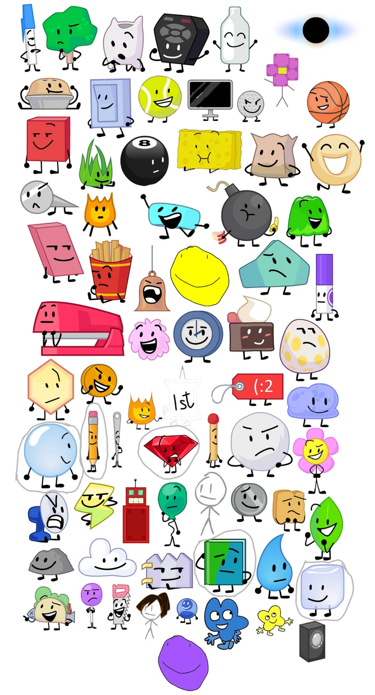 BFDI cast in the trash #2 | Fandom