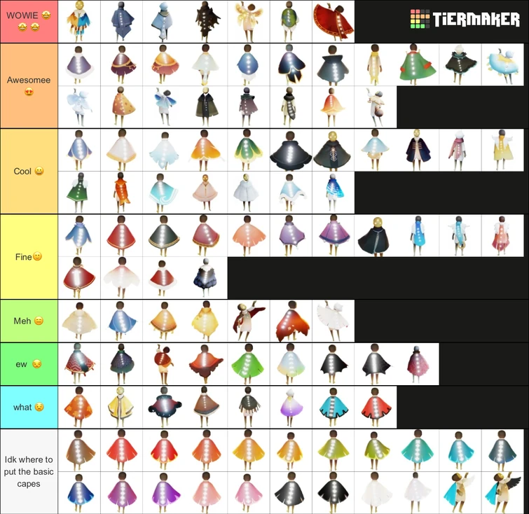My Cape Tier List | Fandom