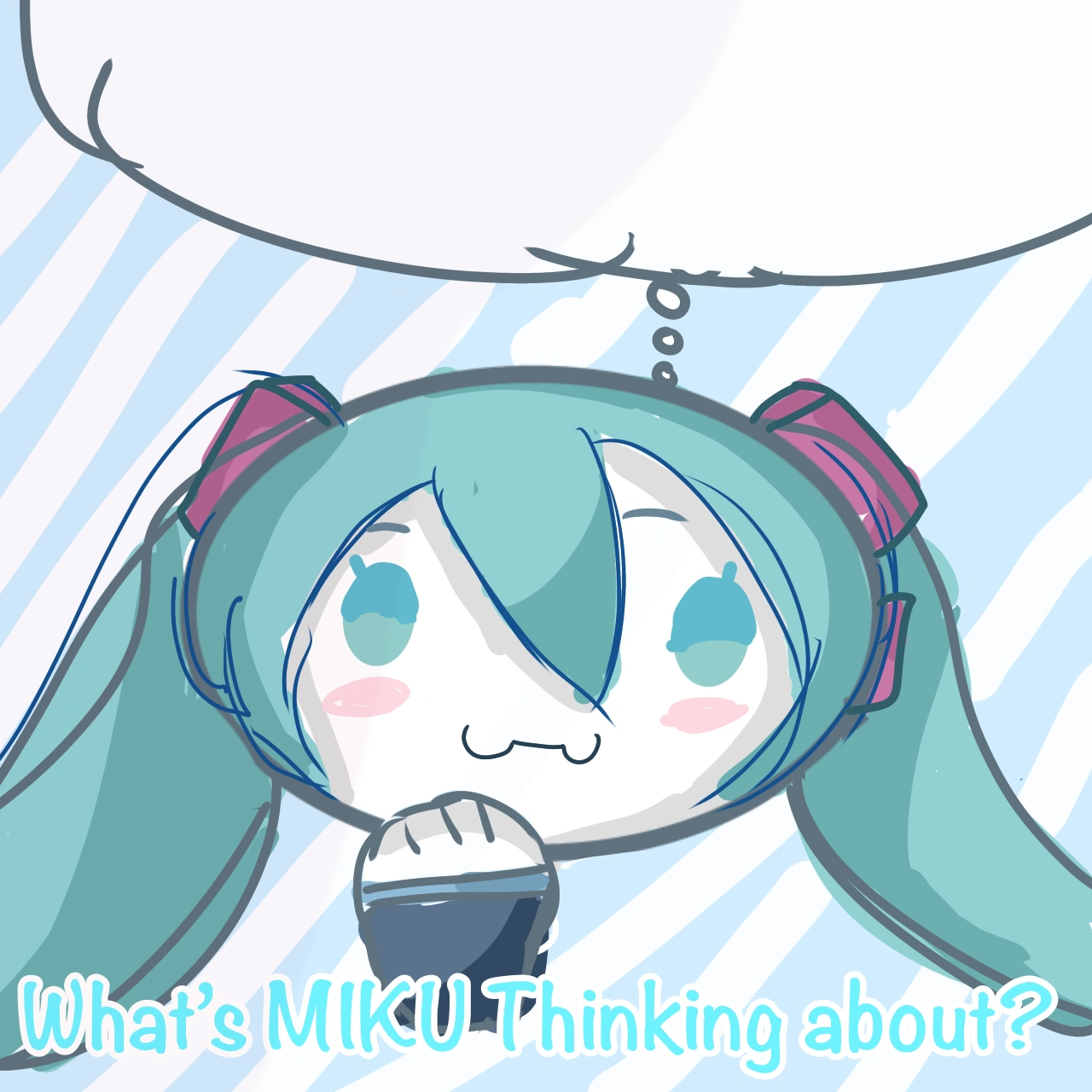Cute little miku thinking cinnamoroll template! | Fandom