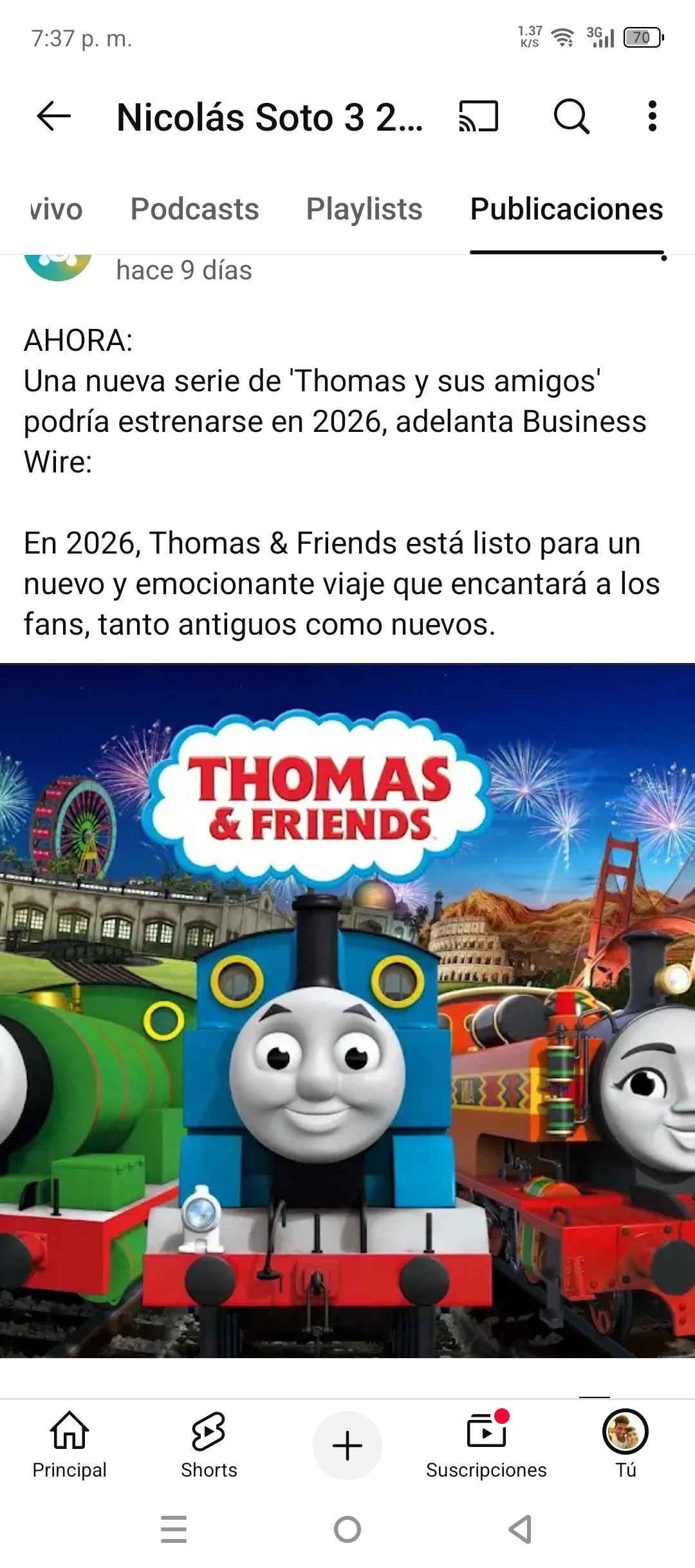 Thomas y sus amigos canal quien emitido nuevo series Thomas dk y ...