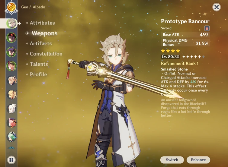 I've been working on Albedo and wanted to share his build! | Fandom