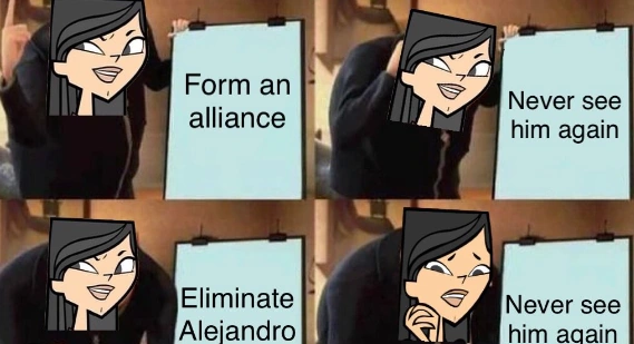 alejandro and Heather forming alliance and then She eliminates Him | Fandom